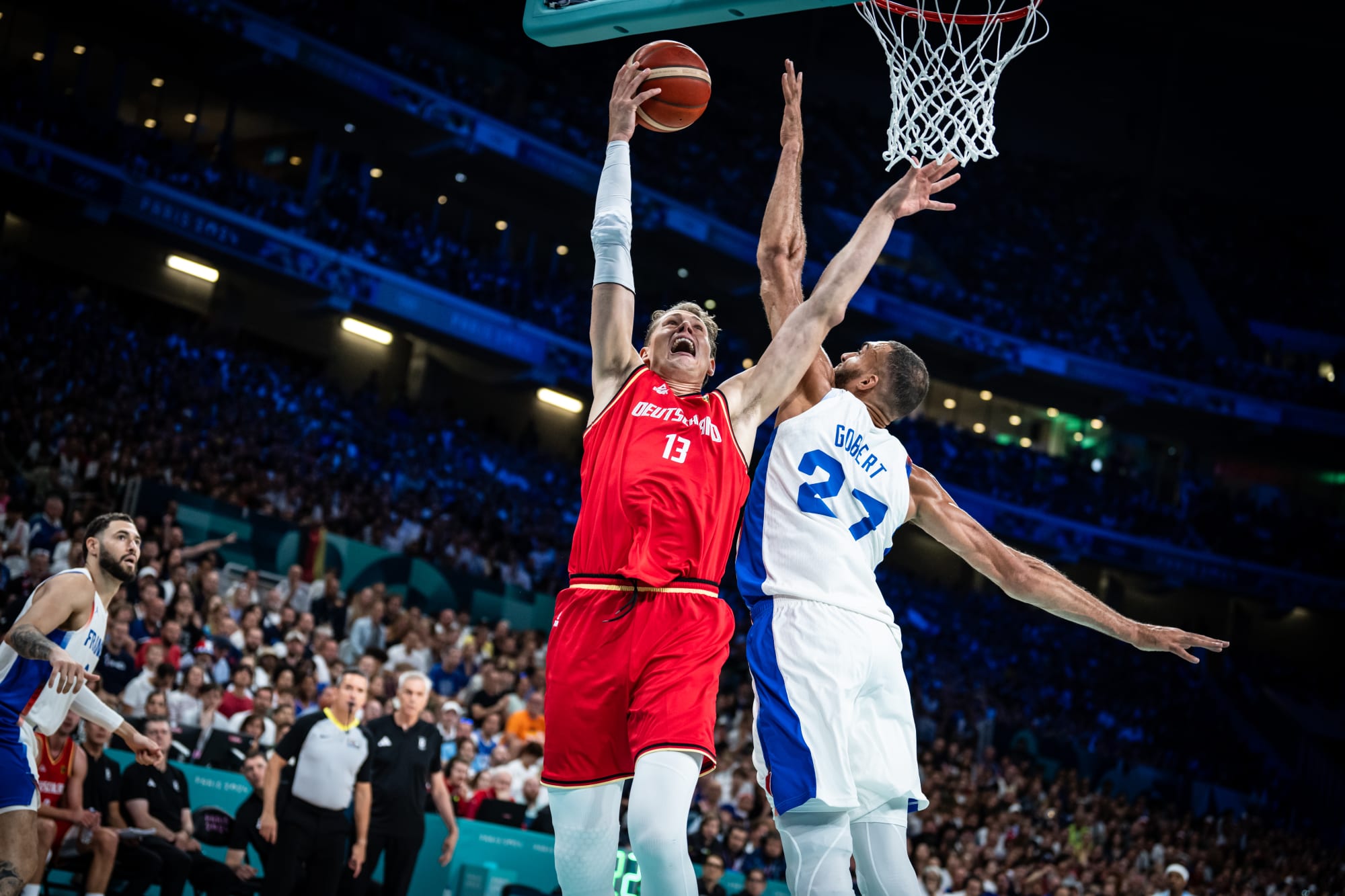 Gobert swats his way into third place in blocks - tied with Yao - Men's ...