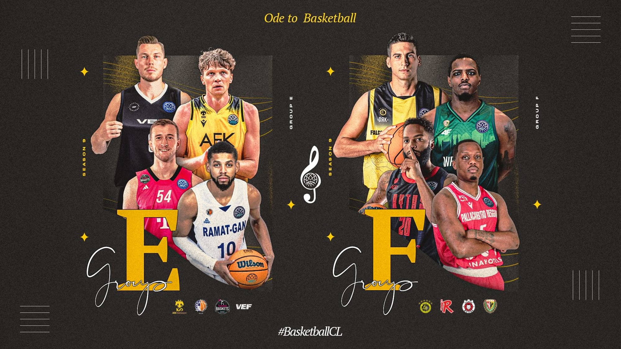 Groups E & F: Two former champions drawn together; Rytas strong as an ...