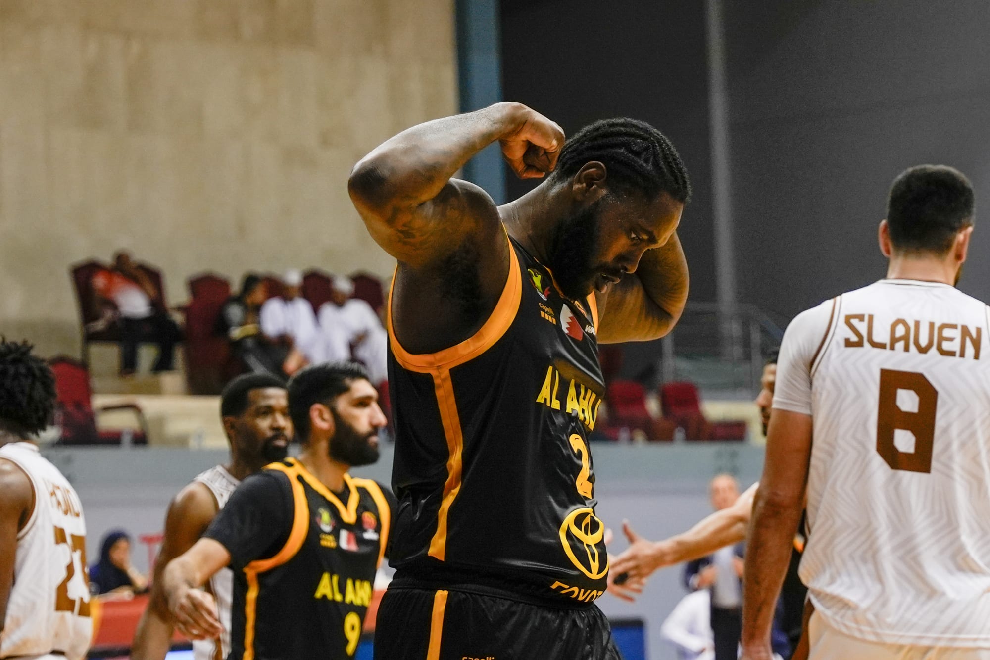 Al Ahli chalk up first win at expense of Al Bashaer - FIBA WASL - Gulf ...