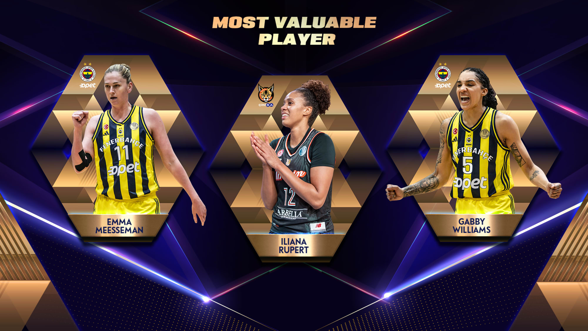 Meesseman, Rupert and Williams revealed as finalists for MVP ...