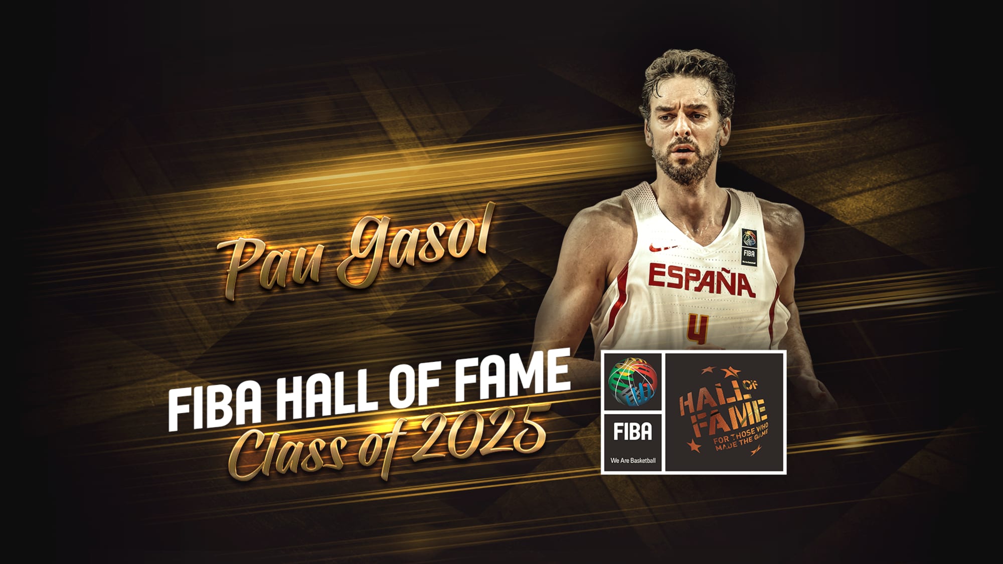 2025 FIBA Hall of Fame: Pau Gasol | About FIBA