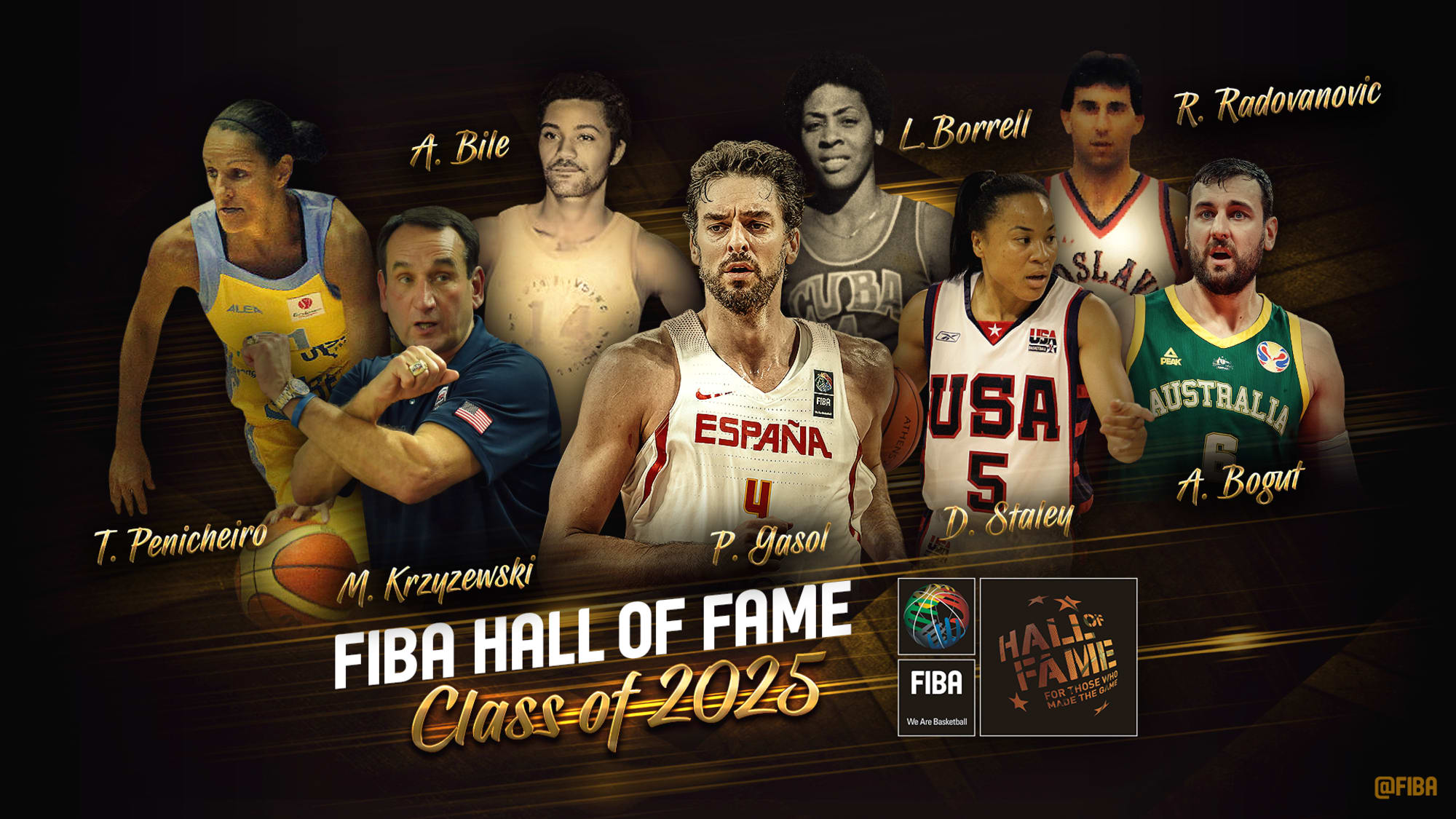 FIBA Hall of Fame Class of 2025 inductees unveiled | FIBA Basketball