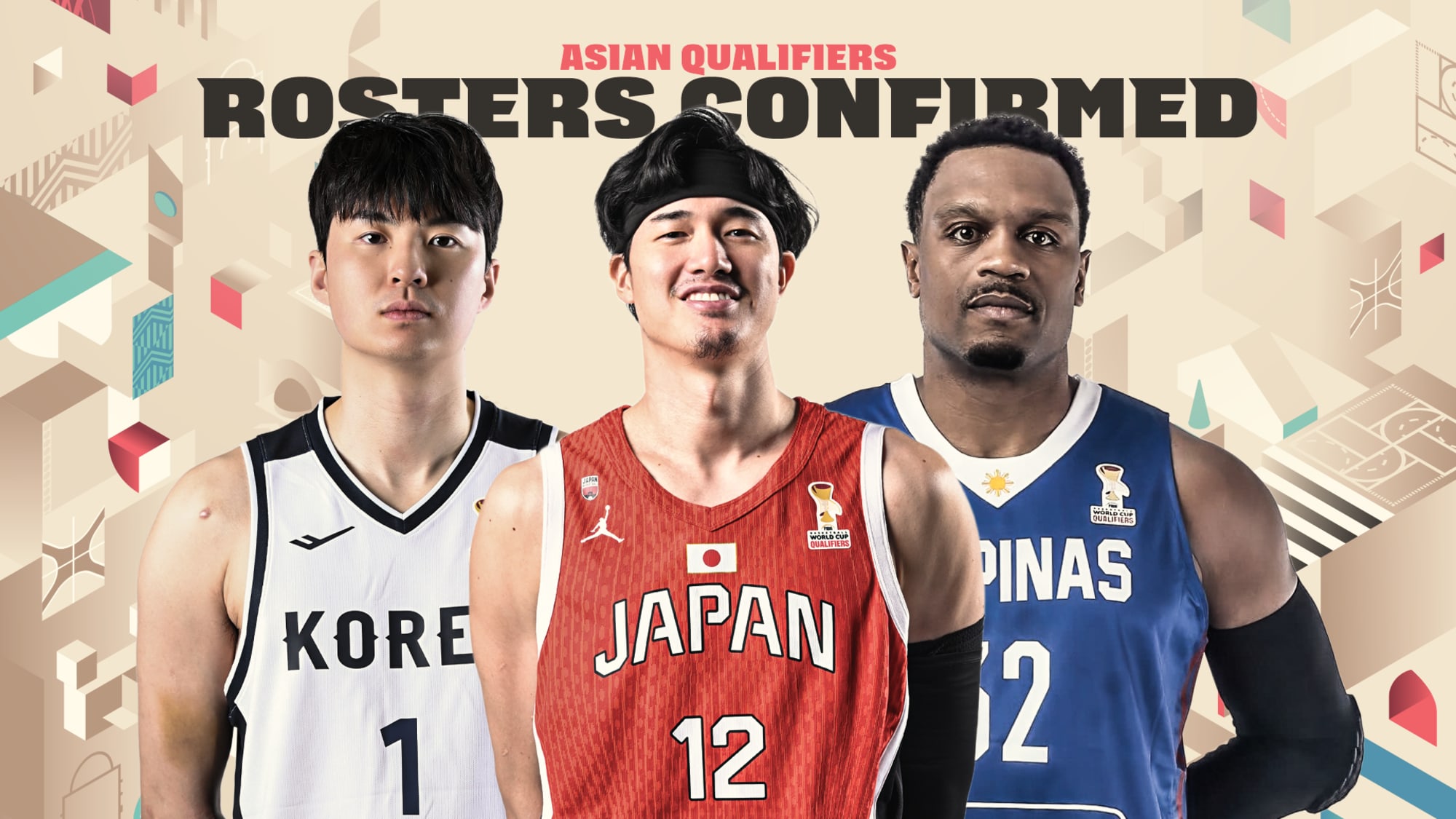 Asian Qualifiers: Rosters confirmed for February 26 - FIBA Basketball ...